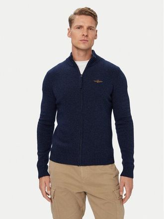 Aeronautica Aeronautica Militare Strickjacke 262MA1646UL00924 Dunkelblau Regular Fit