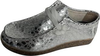 Generic Chaussures Plates pour Femmes Baskets en Maille Femme sans Lacet Legere Basket Enfiler Souples Et Respirantes Minimalistes AntidéRapantes Jogging Soul