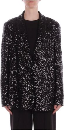 Manila Grace Femme, Vestes, Noir, Taille: 38 FR Veste &agrave; clips