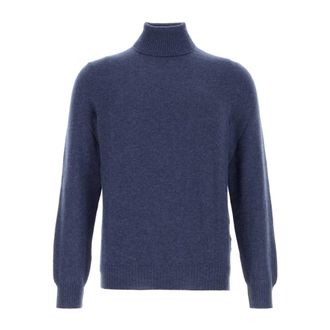 Fedeli Abisso Cashmere Sweater - - Knitwear - Herren - Blau - S