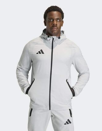 adidas adidas Performance - Tiro Travel - Veste coupe-vent - Gris clair/noir