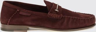 Tom Ford Mocassins Penny en cuir de veau su&eacute;d&eacute; couleur cerise