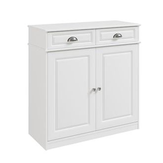 SoBuy Meuble &agrave; Chaussures Blanc Commode Nordique Rangement Chaussures avec Tiroirs et Compartiments, Capacit&eacute; de Charge 74kg, pour Entr&eacute;e, Salon ou Cuisine,