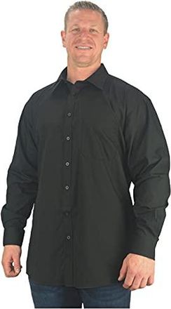 Espionage espionnage Big Homme Noir Myles Chemise &agrave; manches longues 2 x L 3 x l 4 x L 5 x l 6 x l 7 x l 8 x l - Noir