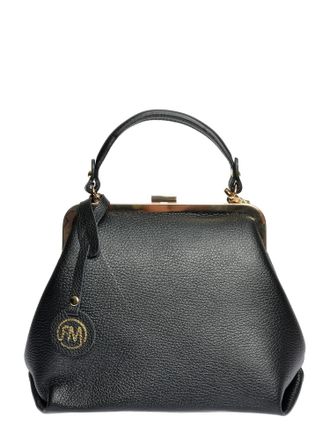 Roberta M Schwarz Rindsledertasche