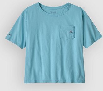 Patagonia Fitz Roy Massif Easy Cut Pocket T-Shirt snowmelt blue