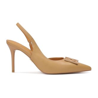 Kazar Lederpumps mit offener Ferse.Dieses Produkt f&auml;llt klein aus. - - Shoes - Damen - Beige - 41 EU