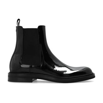 Dolce & Gabbana Lederkn&ouml;chelstiefel - - Shoes - Herren - Schwarzk - 41 EU