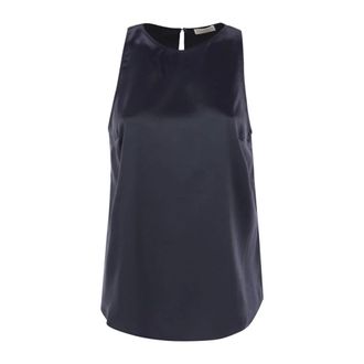 Brunello Cucinelli Damen, Oberteile, Blau, MGr&ouml;&szlig;e