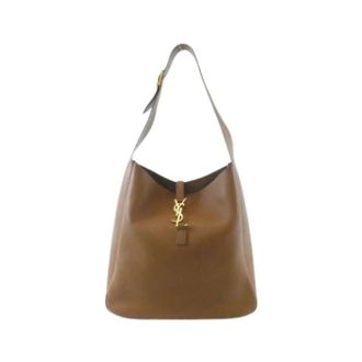 Saint Laurent Pre-owned LE 5 A7 Soft Calf Shoulder Bag - Femme - Pre-owned - Brun - Taille: ONE Size
