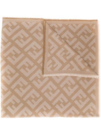 Fendi ch&acirc;le &agrave; motif monogramm&eacute; - Tons neutres