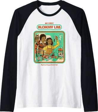 Steven Rhodes Alchemy Lab Sarcastic Retro Vintage Funny Adult Humor Raglan