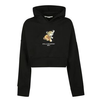 Stella McCartney Klassischer Kapuzenpullover - - Sweatshirts & Hoodies - Damen - Schwarzk - S