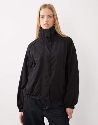 Arket bomber sport &agrave; col chemin&eacute;e noir