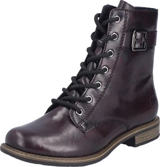 Rieker Damen 74802 Schnürstiefel, rot 35, 43 EU