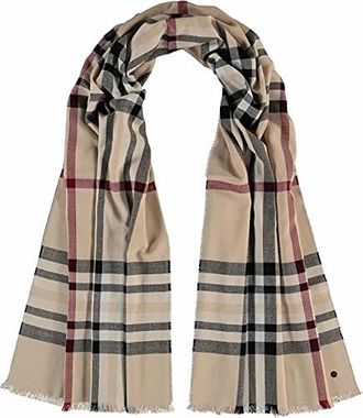 Fraas Echarpe 60 x 200 cm - Made in Germany - Etole festive - En pur polyacrylique - Echarpe XXL à carreaux pour femmes