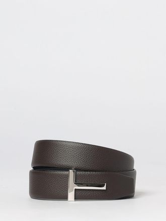 Tom Ford Ceinture r&eacute;versible en cuir grain&eacute; avec boucle monogramme