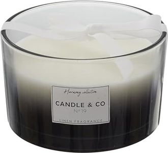 The Home Deco Factory THE HOME DECO FACTORY Bougie parfum&eacute;e 3 m&egrave;ches Harmony 13 cm