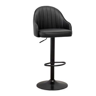 Generic Barhocker, Tresenhocker aus Metall, PP-Hocker, verstellbare 360&deg;-Drehhocker mit R&uuml;ckenlehne, f&uuml;r Zuhause und K&uuml;che