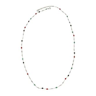Dansk Copenhagen Eira Strong Waterproof Silver Stainless Steel Long Necklace - Polished Finish - Femme - Accessoires - Gris - Taille: ONE Size
