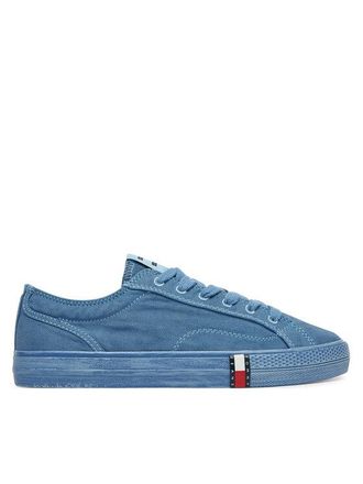 Tommy Jeans Sneakers aus Stoff Archive Vulc Y2K Washed Canvas EN0EN02957 Blau