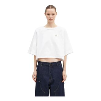 Fiorucci Femme, Tops, Blanc, Taille: 40 FR T-Chemises