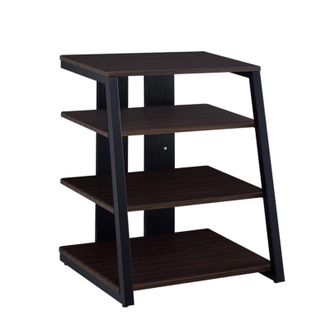 Generic Hi-Fi Regal Holz Möbel Rack Multimedia Offener CD-Player-Ständer, Audio-Video-Regal HiFi Rack aus Holz & Stahl, für Audioanlage Stereoanlagen TV(60 * 