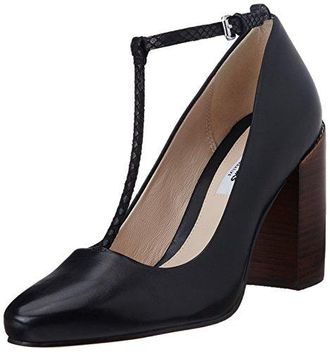 Clarks Femme Crumble Berry Barrette en T, Noir (Black Leather), 37.5 EU