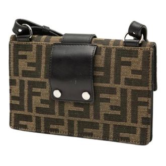 Fendi Pre-owned Sac bandouli&egrave;re en toile - Femme - Pre-owned - Brun - Taille: ONE Size