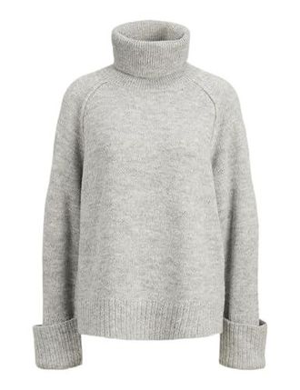 Jack & Jones Jack & Jones Jxellinora Raglan Roll Neck Knit, Gris Clair chin&eacute;, L