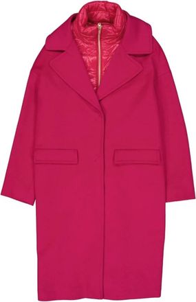 Herno Femme, Manteaux, Rose, Taille: 38 FR Manteau en cachemire et nylon ultral&eacute;ger