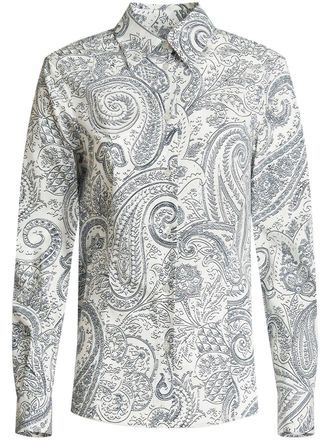 Etro chemise boutonn&eacute;e &agrave; imprim&eacute; cachemire - Gris