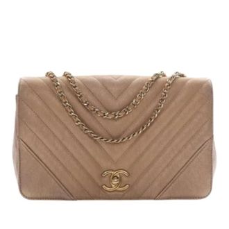 Chanel Pre-owned Classic Flap Shoulder Bag - - Pre-owned - Damen - Beige - ONE SIZE