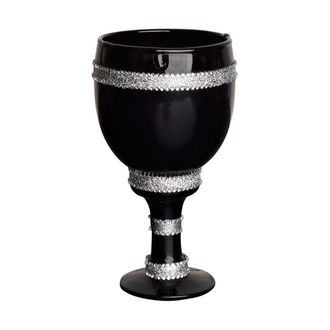 Iced Out MINI Glas Pimp Cup Becher - schwarz/silber