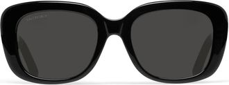 Balenciaga lunettes de soleil Monaco &agrave; monture carr&eacute;e - Noir