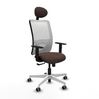 Piqueras y Crespo Call Center Stuhl Zulema mit 1D-Armlehnen, h&ouml;henverstellbarer Lendenwirbelst&uuml;tze und festem Kopfteil, ausgestattet mit Sincro 3 Positionen und Schneid