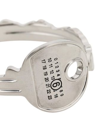 Maison Margiela Numeric Signature Key-Shaped Belt - Silver