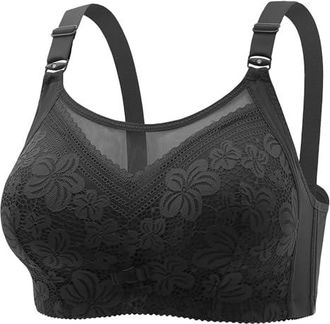 Generic Bustiers pour femme - Bretelles r&eacute;glables - Couverture compl&egrave;te - Soutien-gorge confortable sans armatures - Soutien-gorge sans armatures, Noir, 42