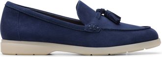 Clarks Unisex Narini Edge Shoes, Navy Suede, 39.5 EU