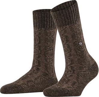 Burlington Rainy Boot W So laine soie fantaisie 1 paire, Chaussettes Femme, Marron Autumn Melange 5880, 36-41
