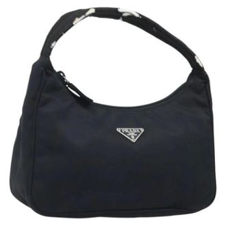Prada Sac bandouli&egrave;re en nylon pr&eacute;-poss&eacute;d&eacute; - Femme - Pre-owned - Noir - Taille: ONE Size