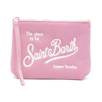 MC2 Saint Barth Femme, Sacs, Rose, Taille: ONE Size Aline Canvas Clutch