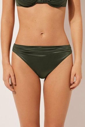 Calzedonia Bikinihose Shiny Satin Grun