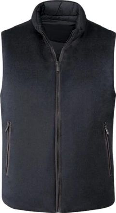Moorer Homme, Vestes, Bleu, Taille: 2XL Falieri Reversible Vest