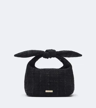 Aquazzura Henkeltasche Bow Tie Mini aus Canvas