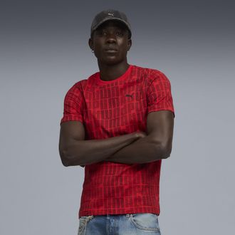 Puma Essentials Logo Lab T-Shirt Herren, Kleidung, Rot, XXL