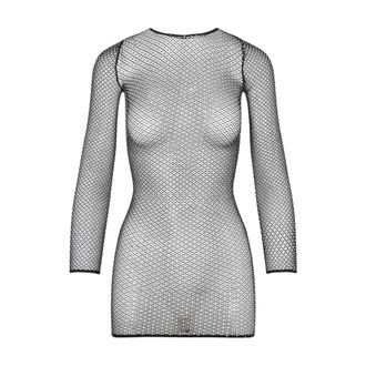 Balenciaga Crystal Mesh Mini Top - - Tops - Damen - Schwarzk - M