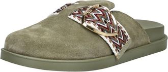 Blauer Pantolette