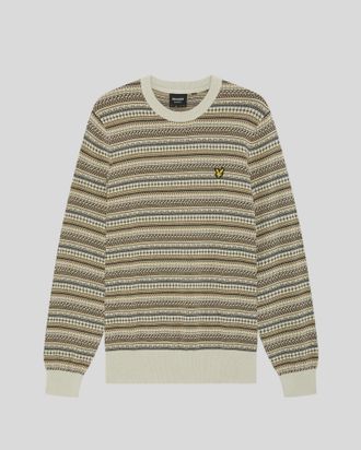 Lyle & Scott Fairisle Rundhals-Strickpullover