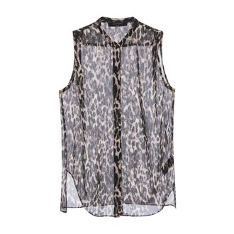 AllSaints Femme, Blouses et Chemises, Noir, Taille: 40 FR Wing Shirt